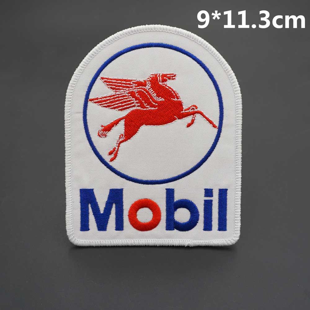 Mobil Embroidery Motif – Ajay's Ford V8 Parts & Memorabilia